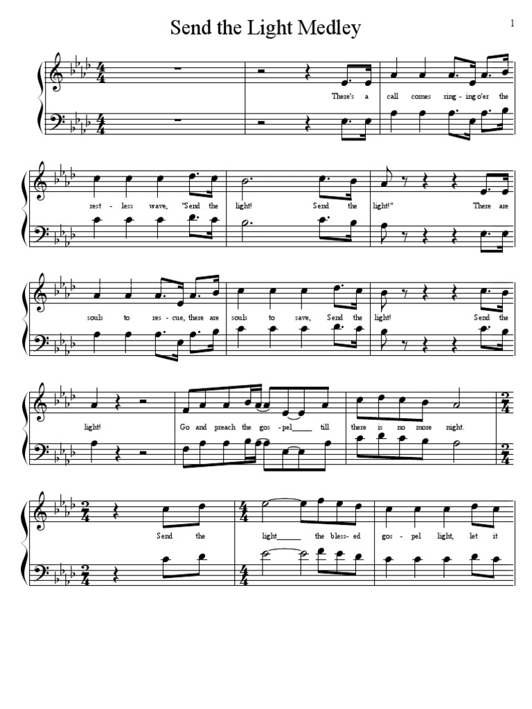 Send The Light (Medley) | PDF