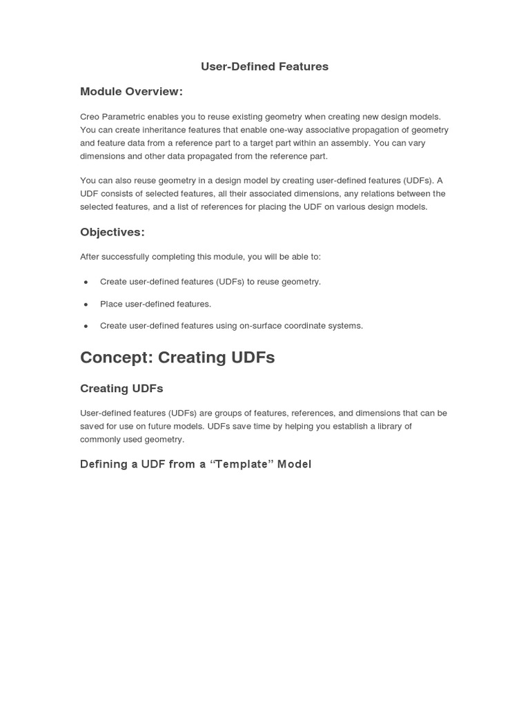 User-Defined Features PDF | PDF | Dialog Box | Command Line Interface