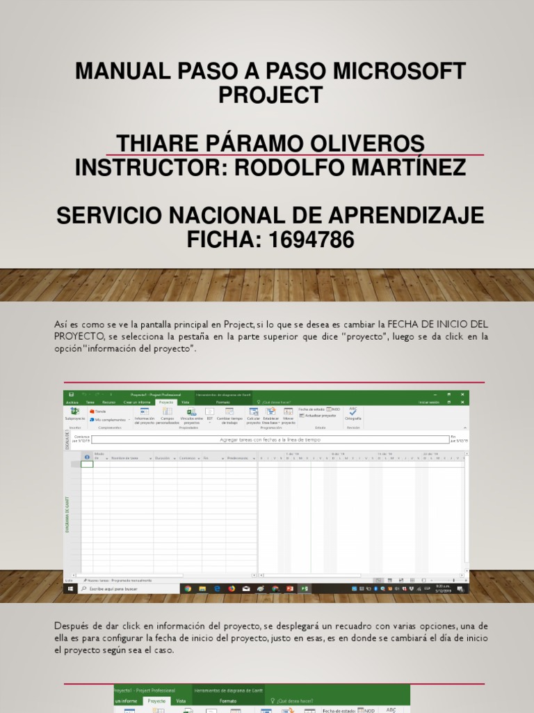 Manual Paso A Paso Microsoft Project | PDF | Informática | Informática ...