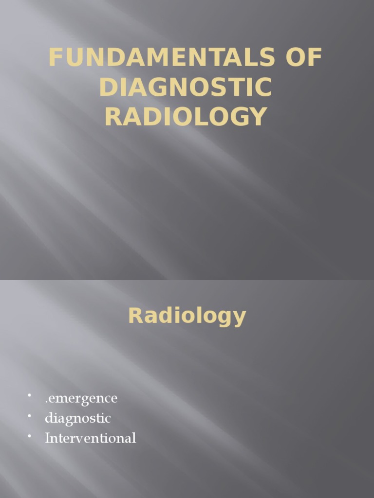 Fundamentals of Diagnostic Radiology | PDF | Electromagnetic Radiation ...