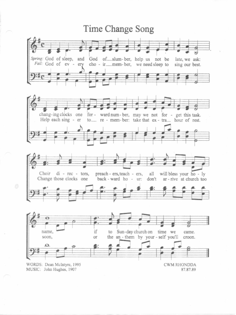 Time Change Hymn | PDF