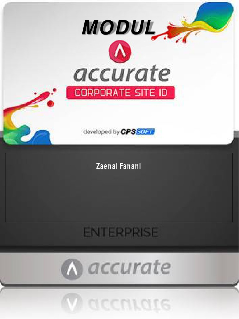Modul Accurate 5 Enterprise-Bab 1 - 4 Setup | PDF