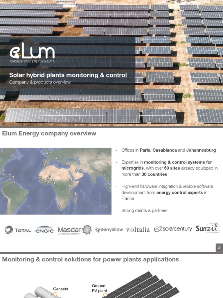 Elum Energy: Monitoring & Control Solutions | PDF | Photovoltaics ...