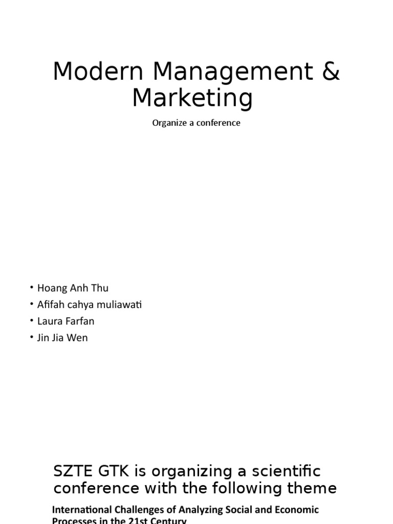 International Conference Planning Guide | PDF | Marketing | Business