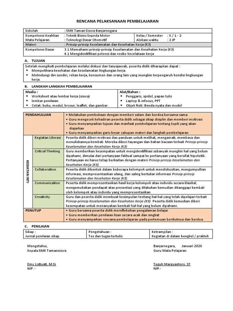 RPP Tdo X TBSM | PDF