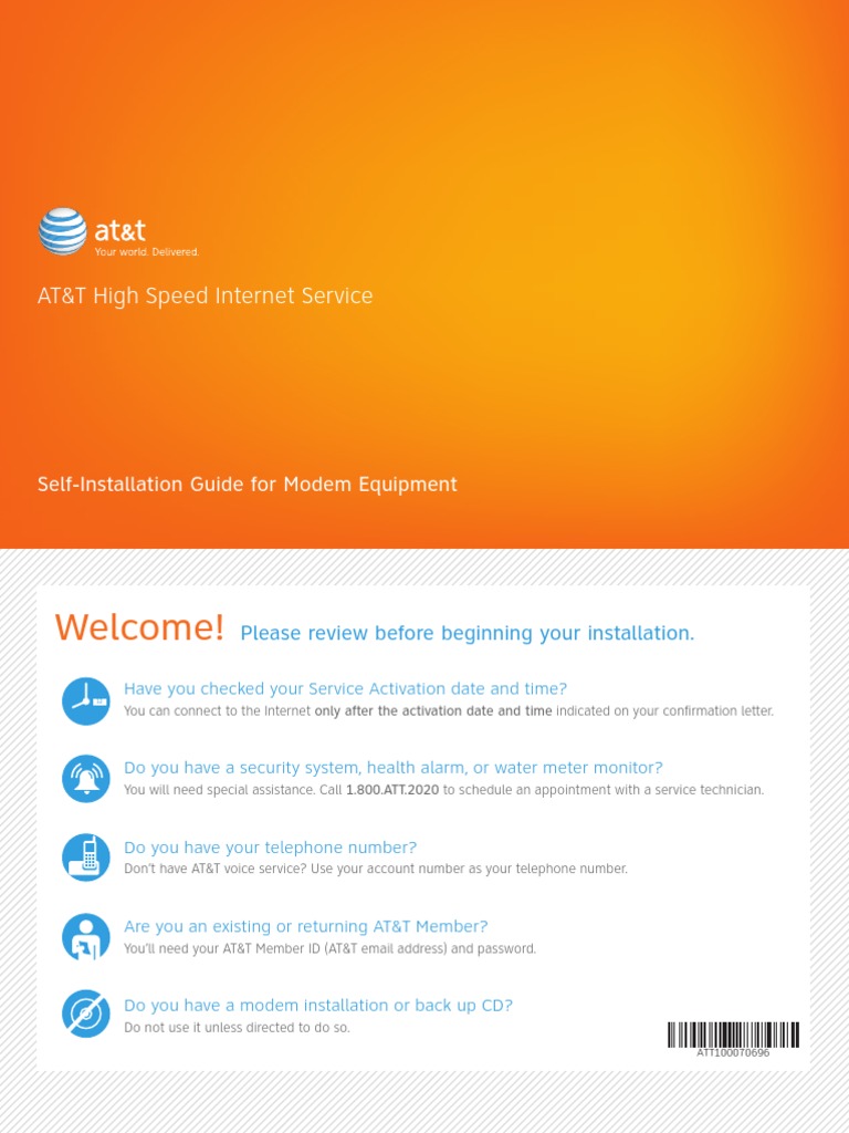 ATT+HSI+Self Guide+ +9 | PDF | Digital Subscriber Line | Modem