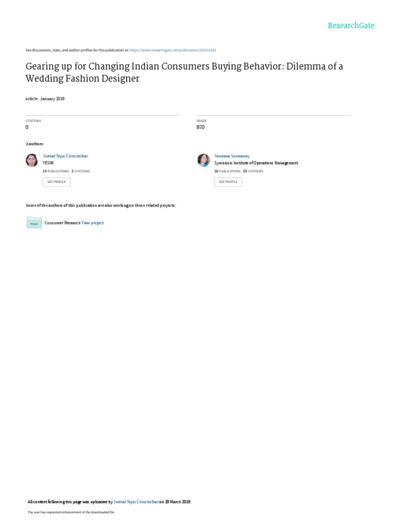 3 Changing Indian Consumers Buying Behaviour PDF | PDF | International ...