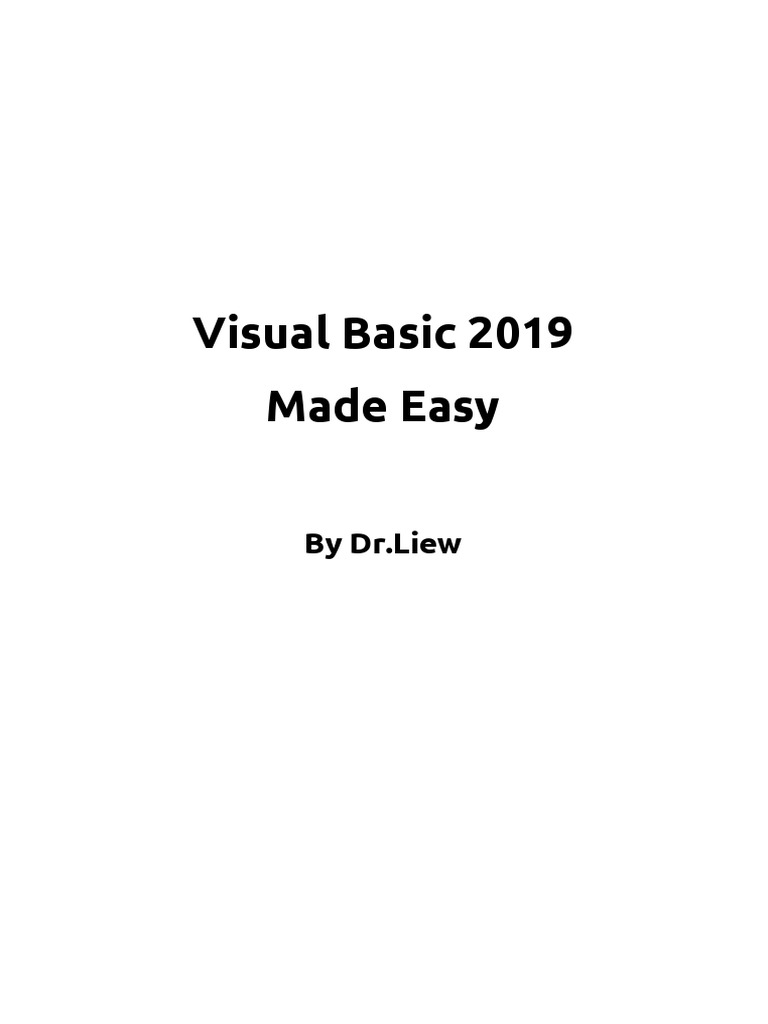 vb2019 Preview PDF | PDF | Visual Basic .Net | Microsoft Visual Studio