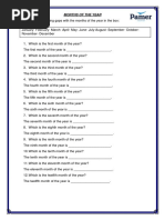 Months Worksheets-1 PDF | PDF | Learning