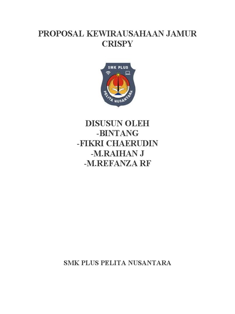 Proposal Kewirausahaan Jamur Crispy | PDF