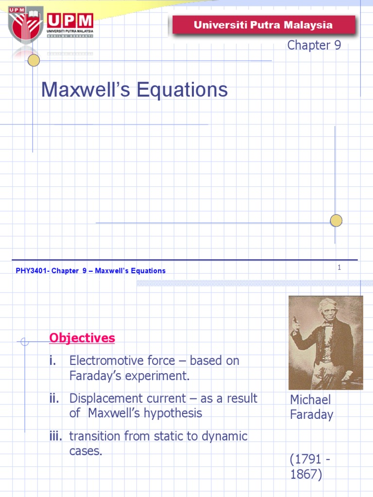 Maxwells Equations Pdf Electromagnetic Induction Multivariable