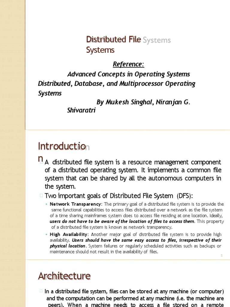 Distributed File System | PDF | Cache (Computing) | File System