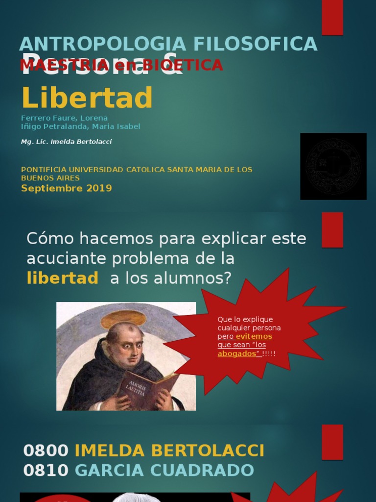 Persona y Libertad | PDF | Libertad | Esencia