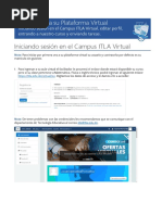Guía de Acceso ITLA Campus Virtual | PDF | Contraseña | Salón de clases