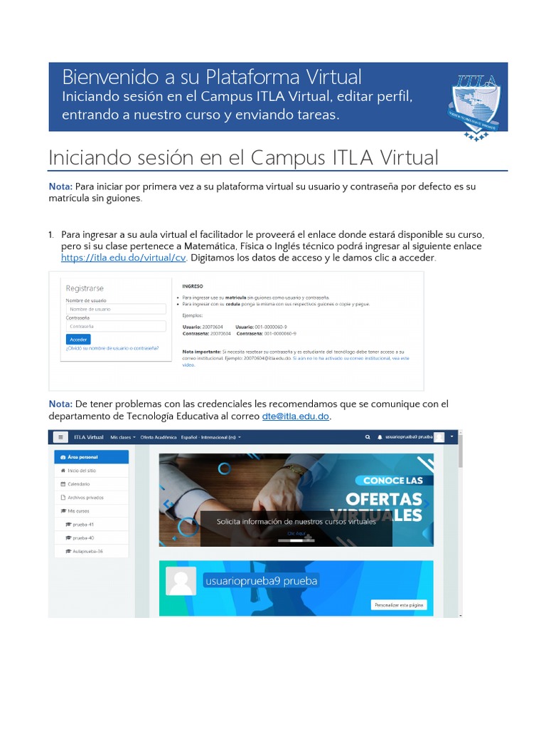 Guia para Ingresar A Su Aula Virtual | PDF