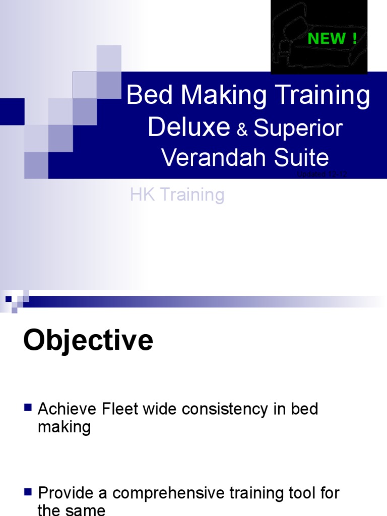 Bed Making Training for Deluxe Suites | PDF | Bed | Pillow
