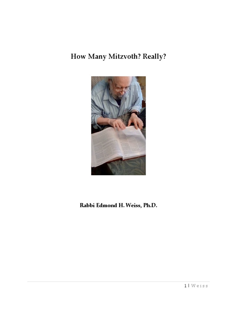 How Many Mitzvoth Are There? | PDF | Shabbat | Orthodox Judaism