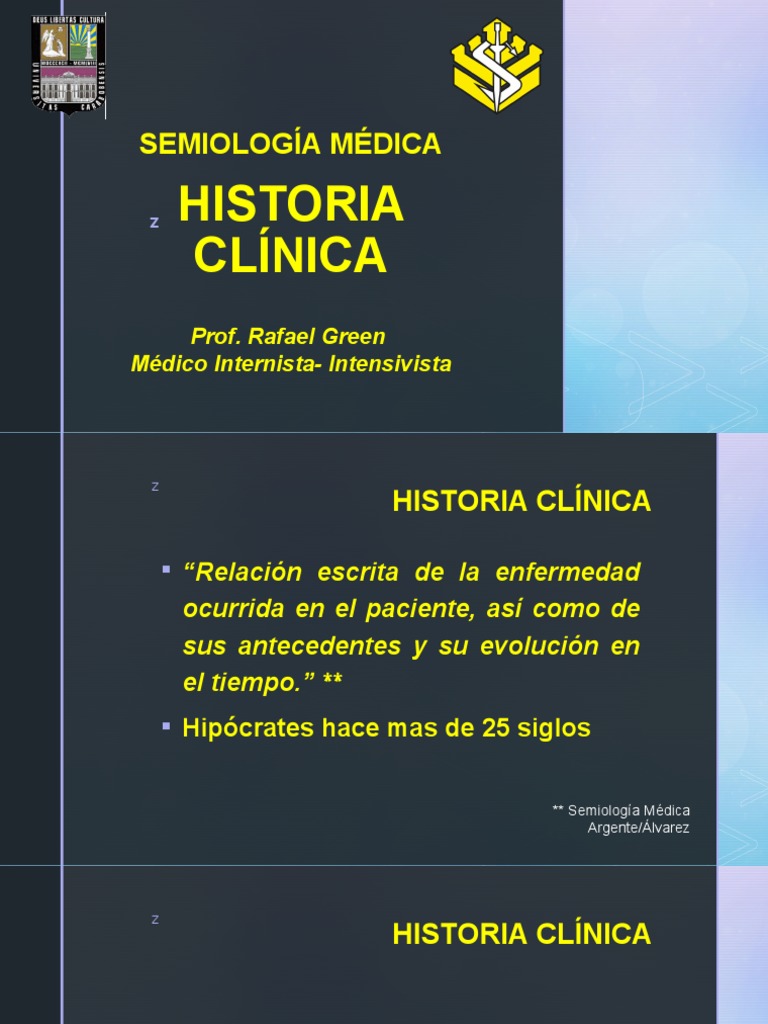 Estructura de la Historia Clínica | PDF | Historial médico | Examen físico