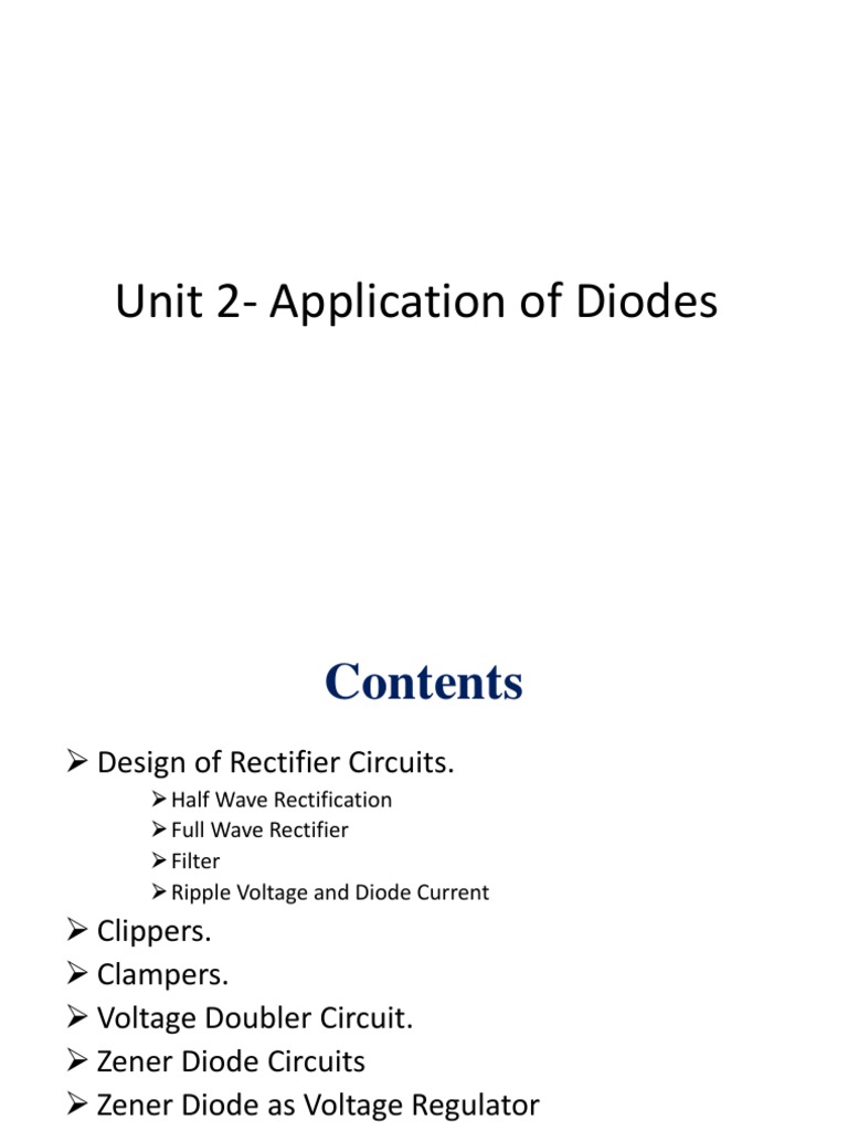 Analog Module 2-Rectifiers PPT | PDF | Rectifier | Electronic Engineering