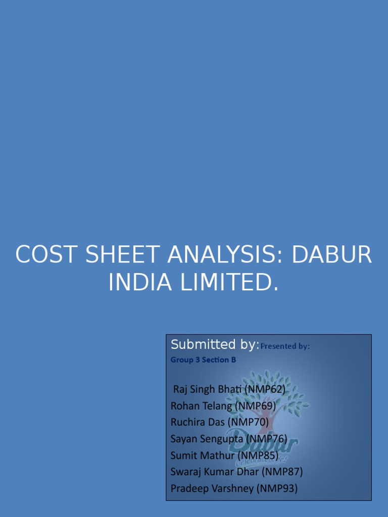 Group3 Break Even Analysis Report Dabur | PDF | Financial Accounting | Accounting