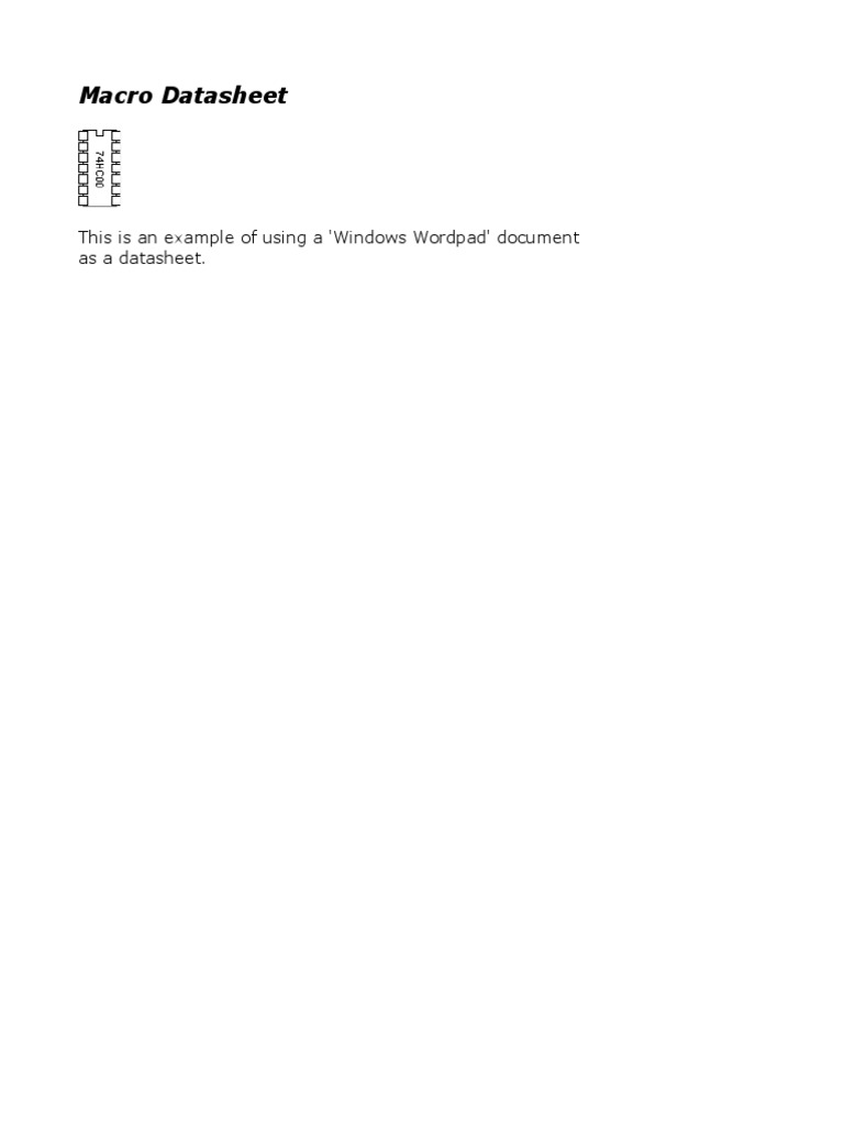 Macro Datasheet | PDF