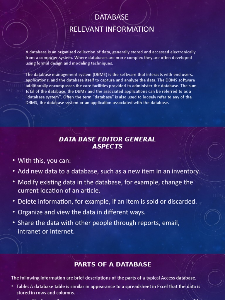 Understanding Database Components and Types | PDF | Databases ...