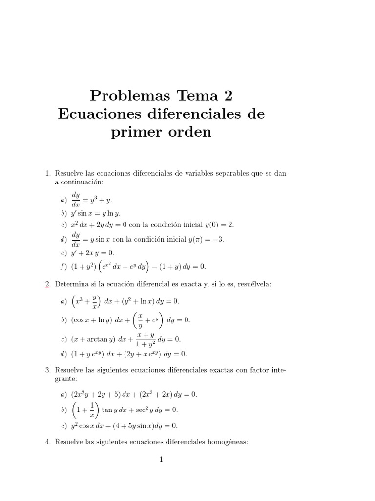 Problemas Tema II 2013 | PDF | sal | Masa