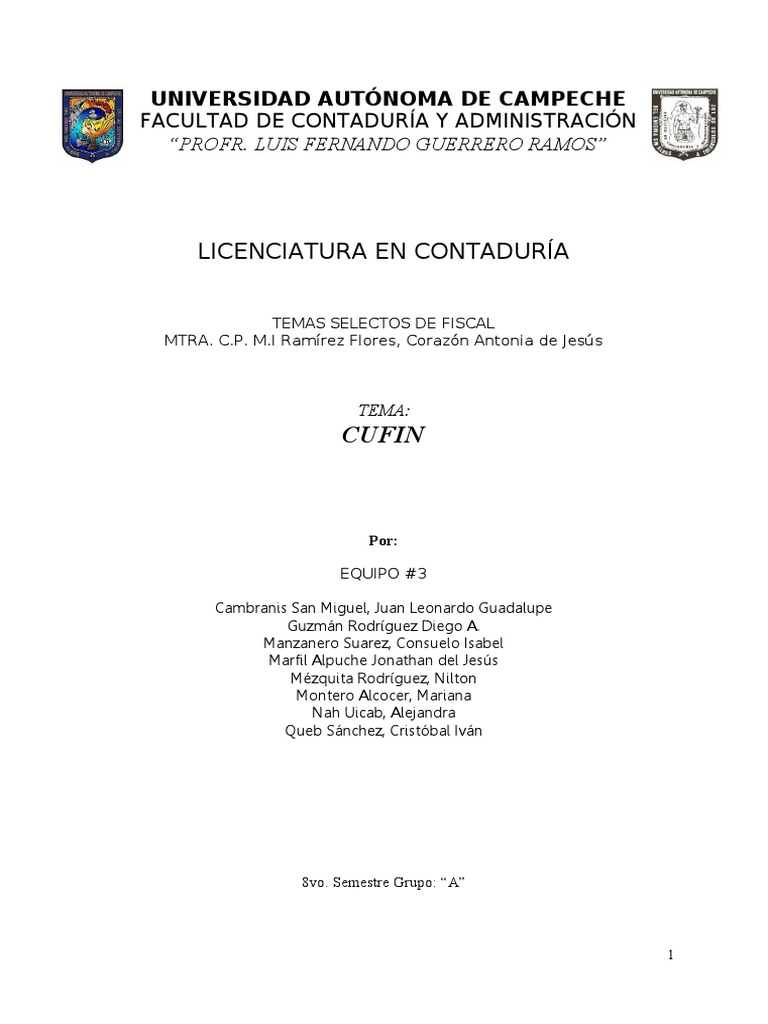 CUFIN: Control y Cálculo Fiscal en Dividendos | PDF | Impuesto sobre la ...