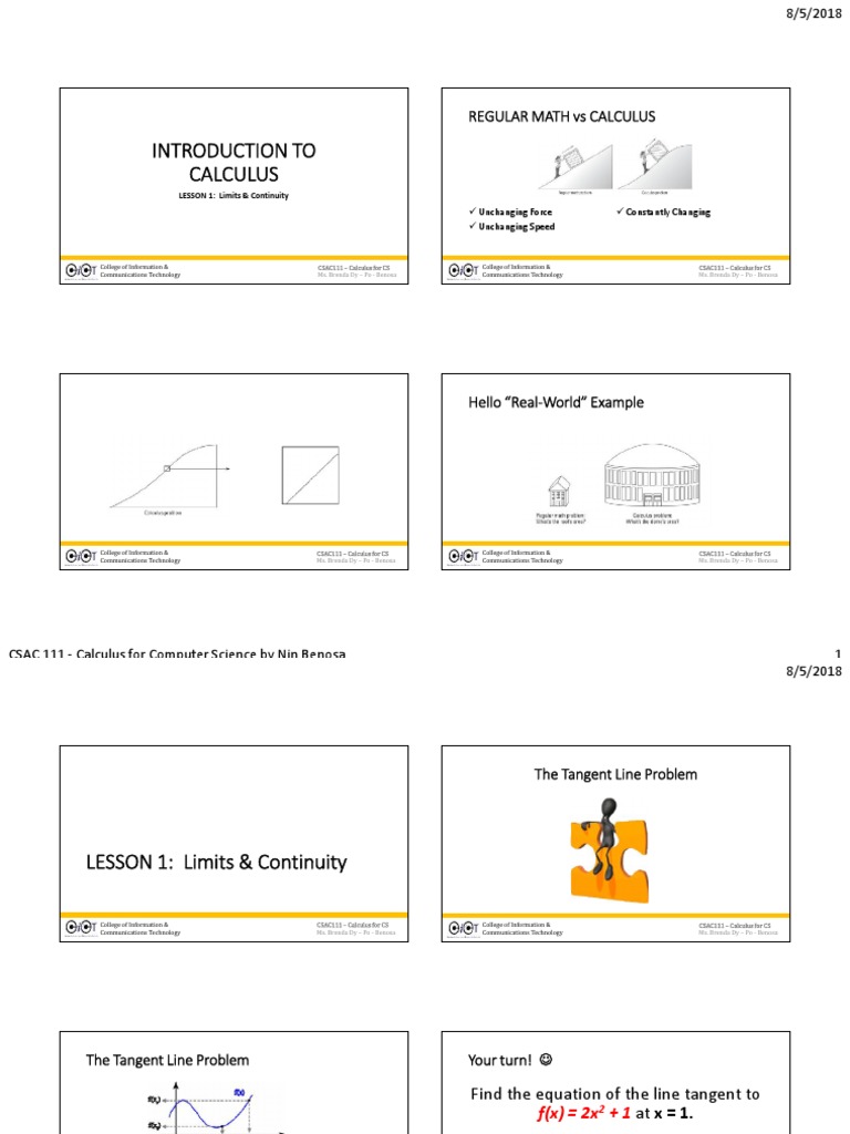 Introduction to Calculus Concepts | PDF | Calculus | Infinity