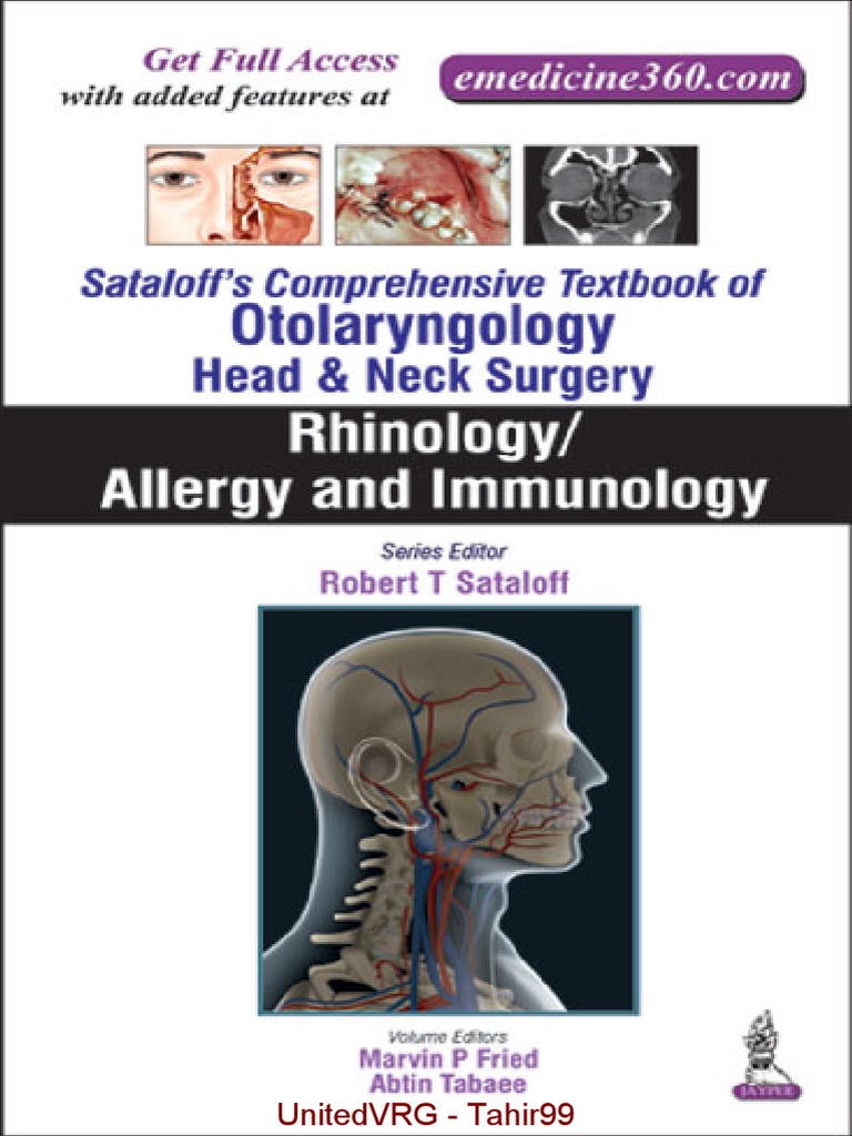 Sataloff's Comprehensive Textbook of Otolaryngology Head and Neck ...