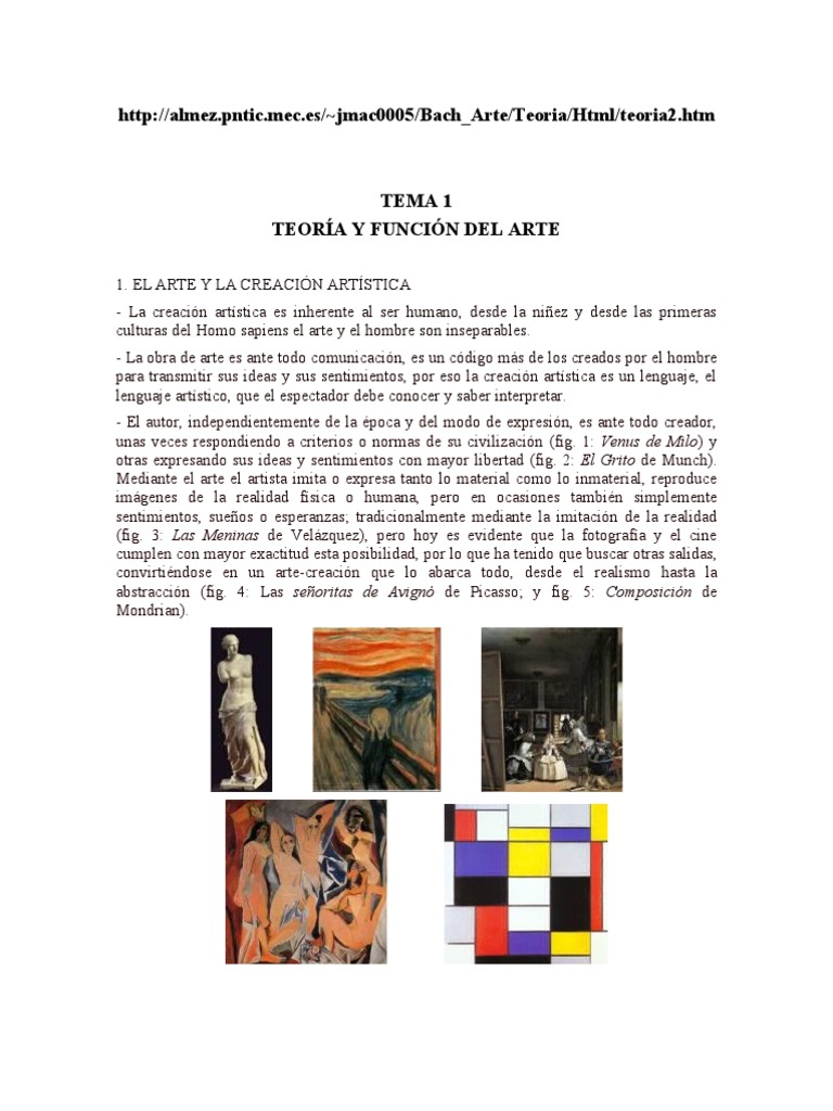 Historia Del Arte 1 Pdf Pinturas Perspectiva Gráfica