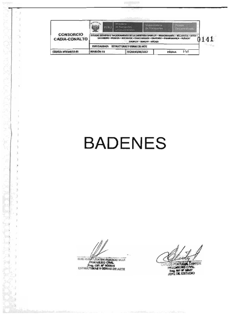 Diseño de Un Baden Simple PDF | PDF