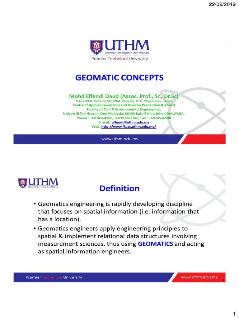 Geomatics Concept PDF | PDF | Geomatics | Surveying