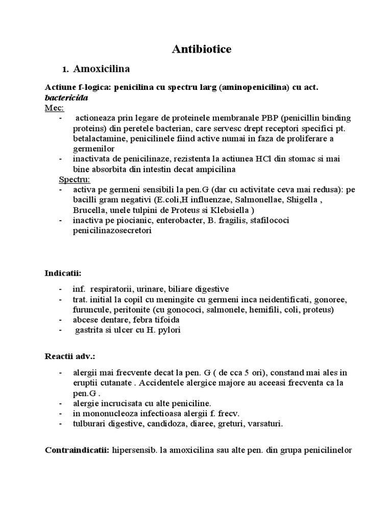 1 - Antibiotice | PDF