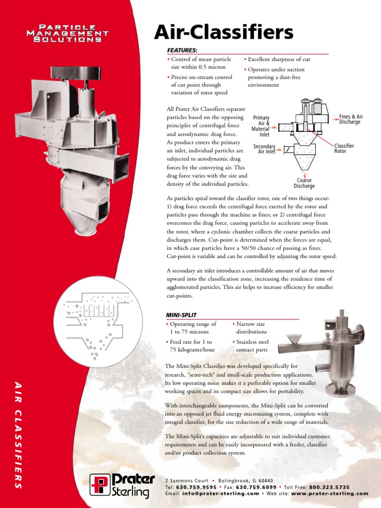 Air Classifier Features & Benefits | PDF | Helicopter Rotor | Drag ...