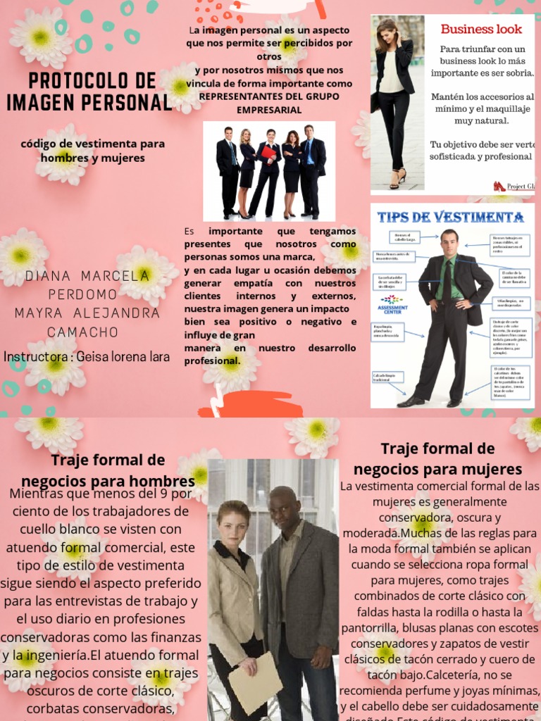 Protocolo de Vestimenta Formal Mujer | PDF | Ropa | Moda