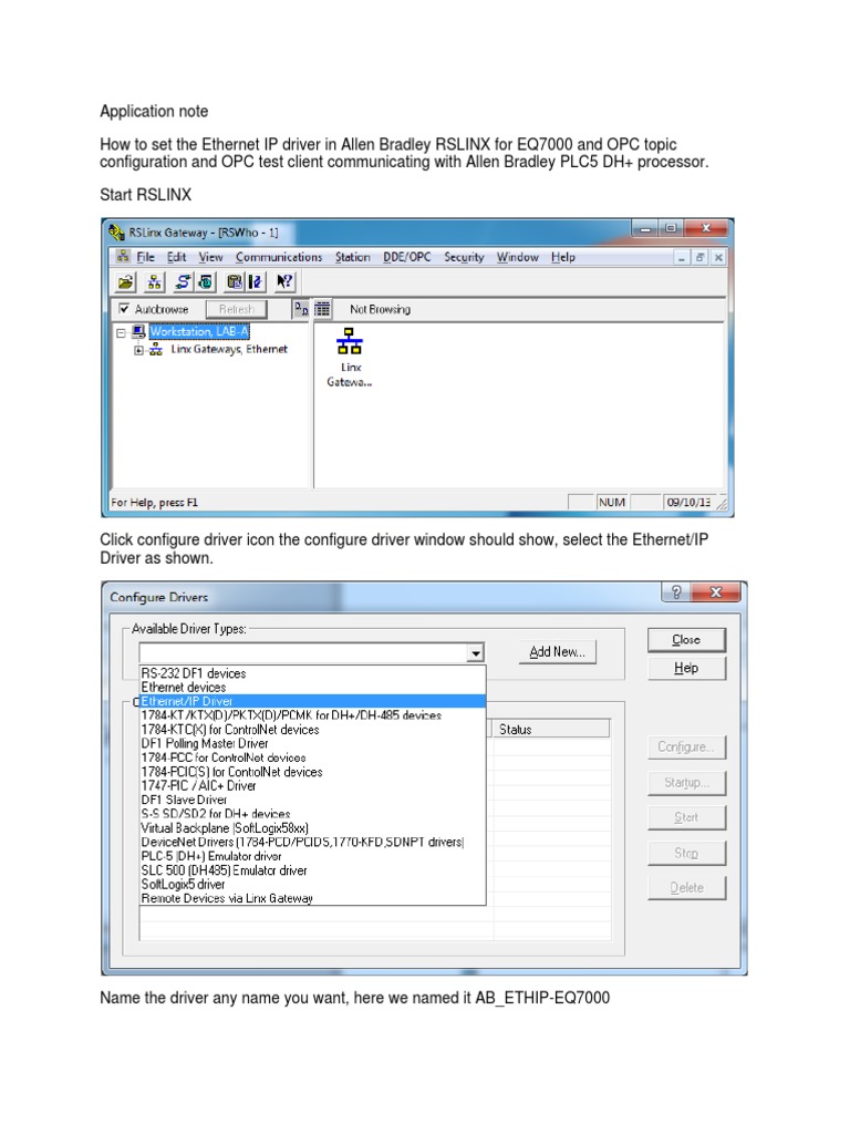 Configuring Ethernet/IP for EQ7000 | PDF | Routing | Computer Architecture