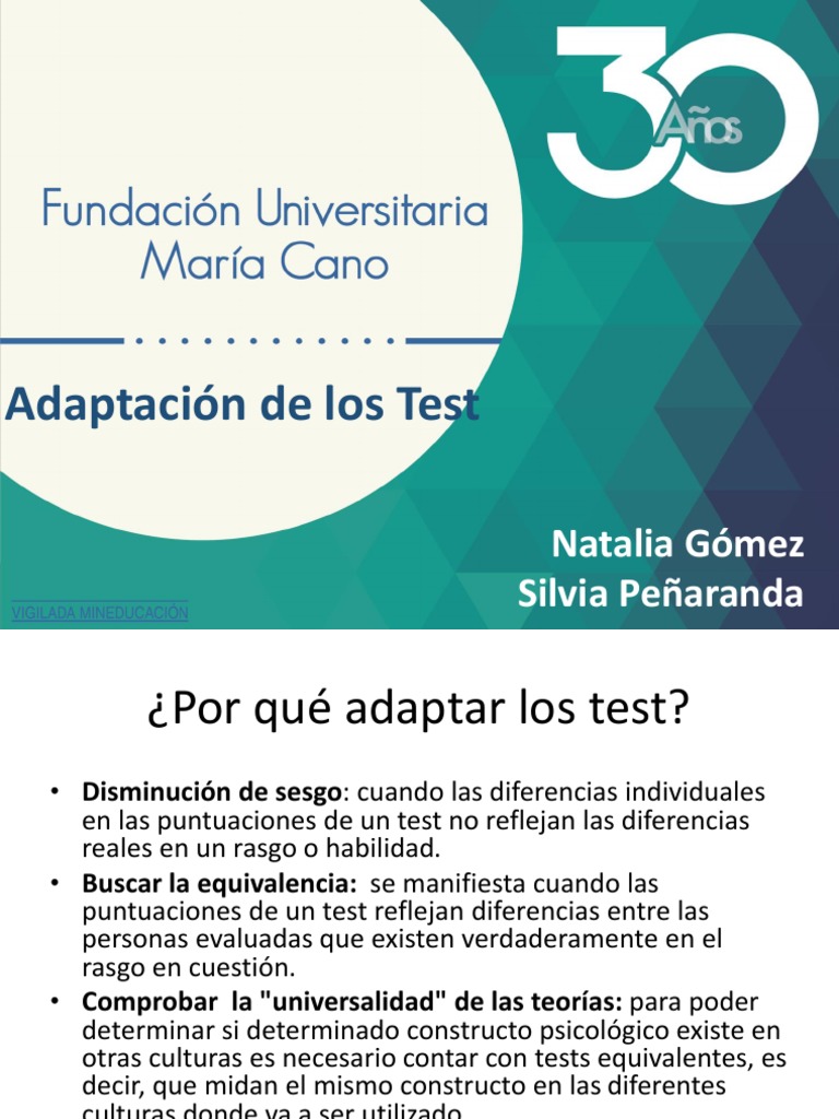 Adaptación de Tests Psicológicos | PDF | Traducciones | Parcialidad