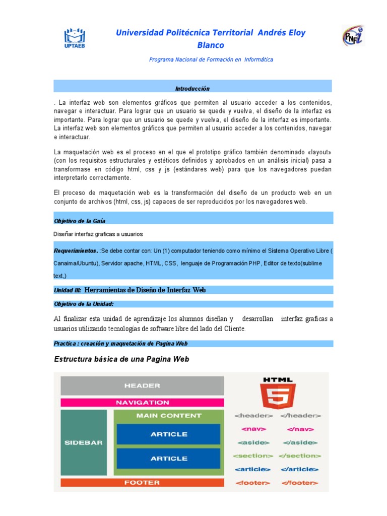 Guia Práctica de Maquetacion Web HTML5, Css3 | PDF | Hojas de estilo en ...