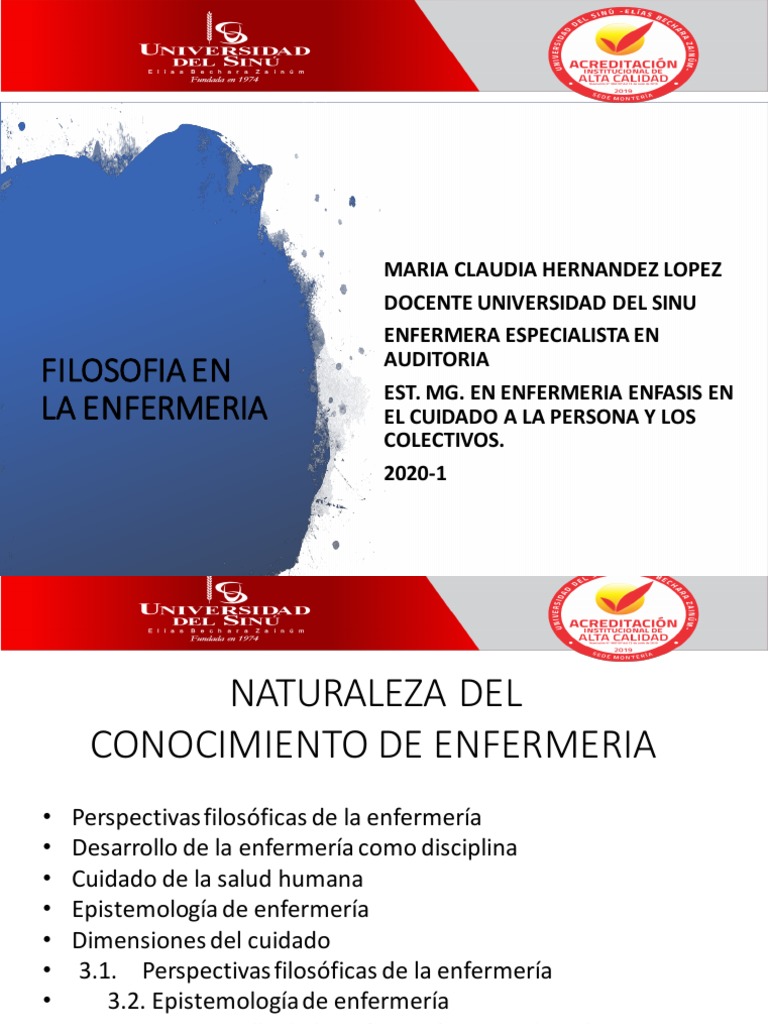 Filosofia en La Enfermeria | PDF | Racionalismo | Enfermería