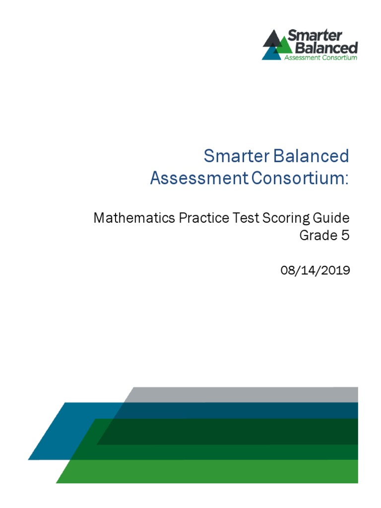 Grade 5 Math Practice Test Scoring Guide PDF | PDF | Common Core State ...
