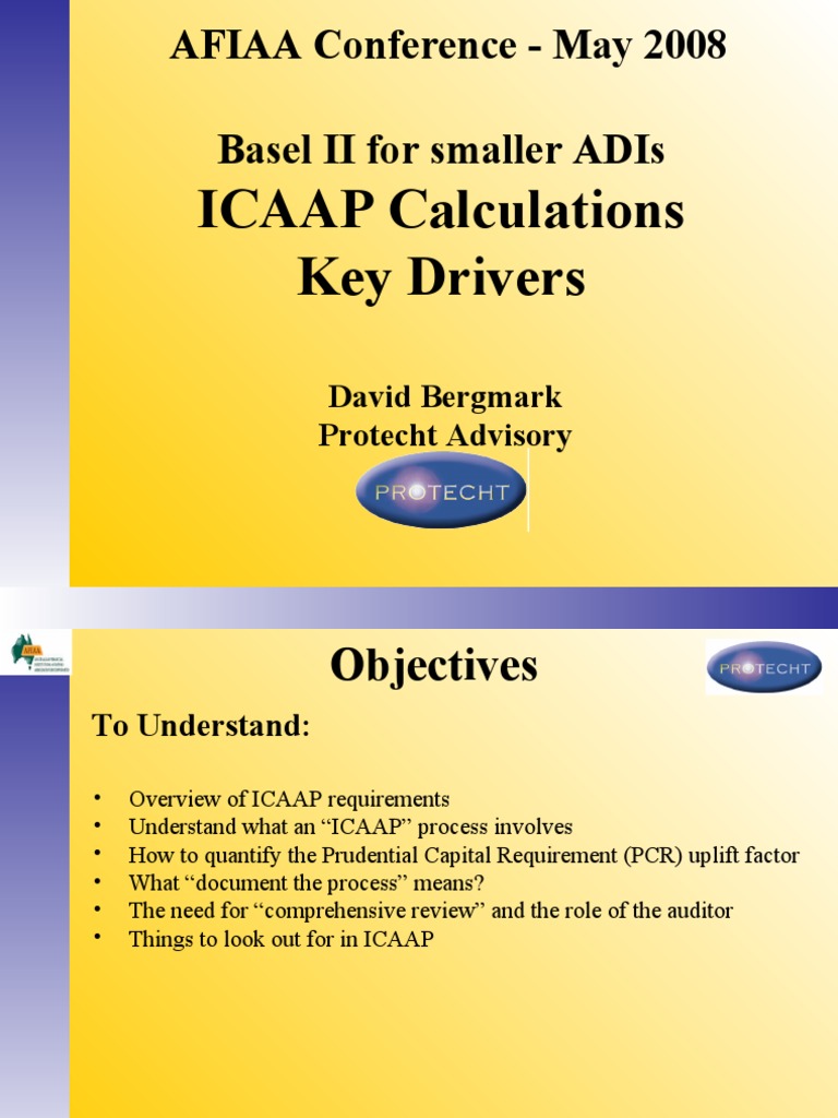 AFIAA Conference - May 2008: ICAAP Calculations Key Drivers | PDF ...