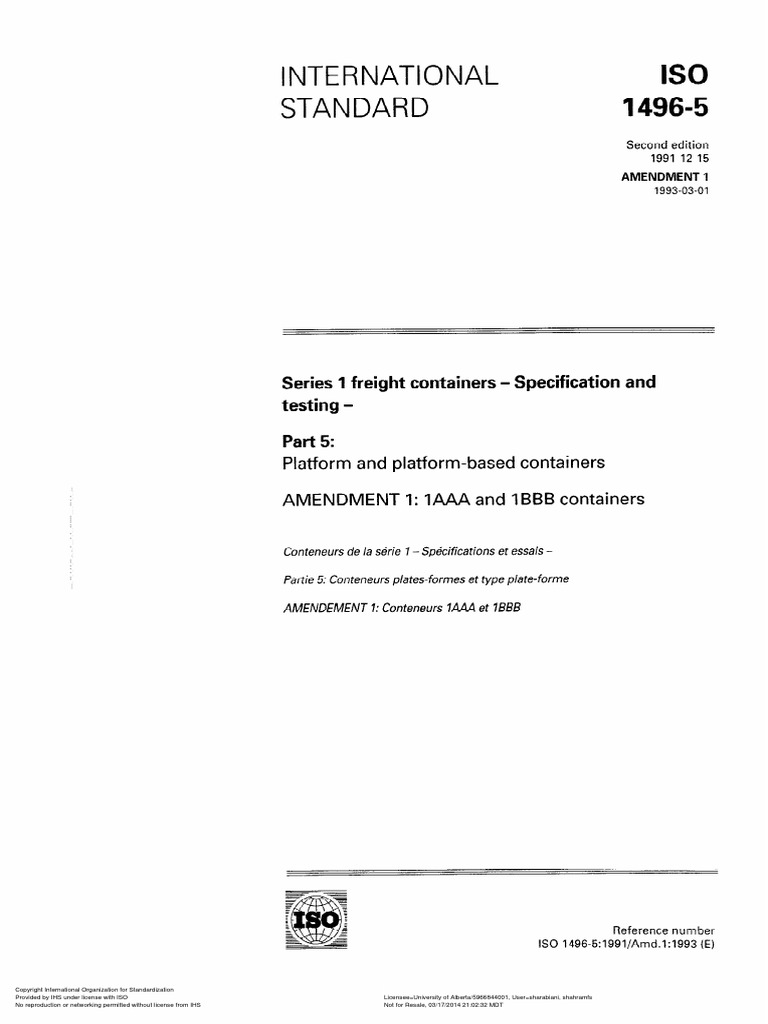 Iso 1496-5 1991 Amd 1-1993 PDF | PDF | International Organization For ...