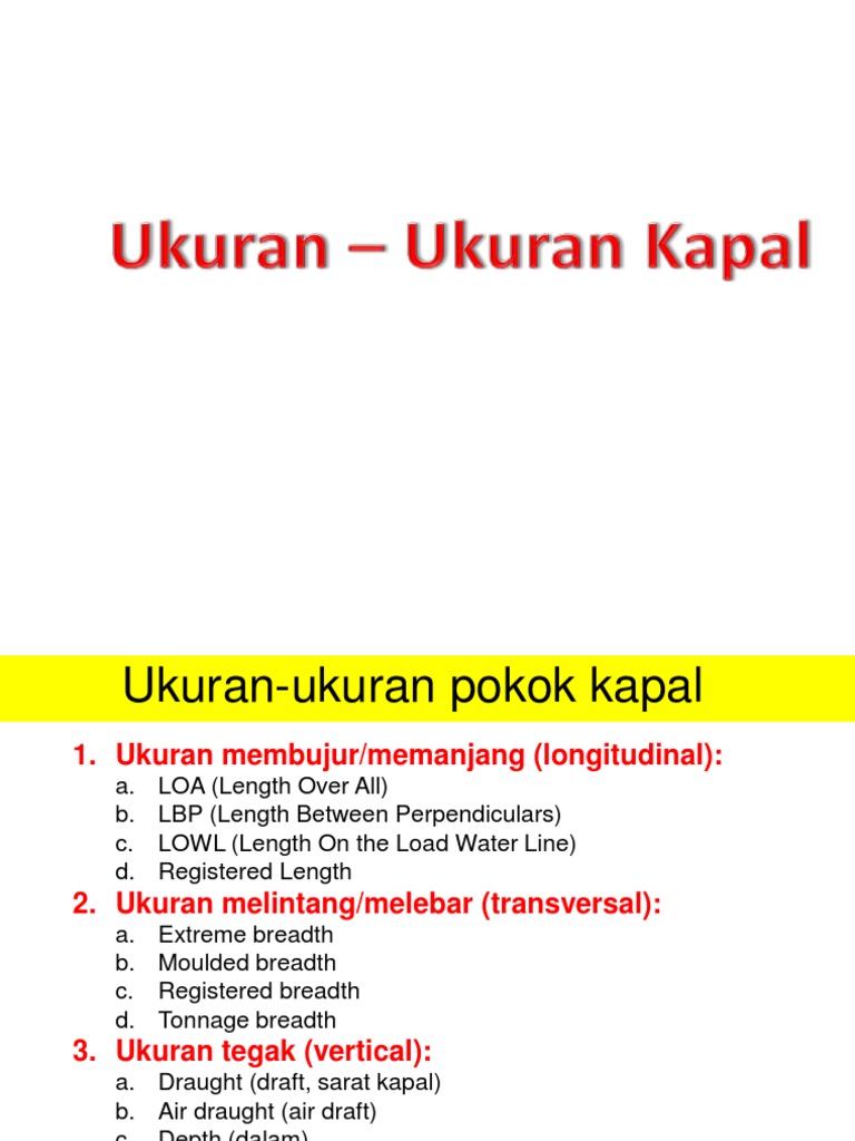 Penampang Membujur Dan Melintang Kapal Scribd | PDF