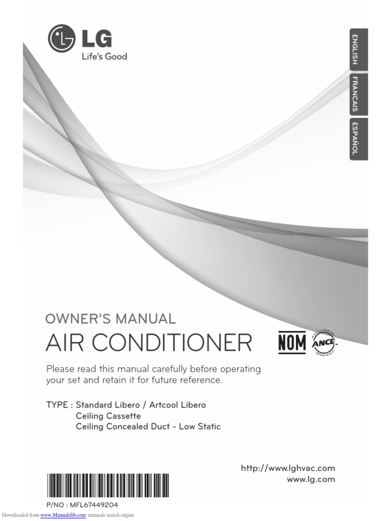 Air Conditioner: Owner'S Manual | PDF | Air Conditioning | Electrical ...