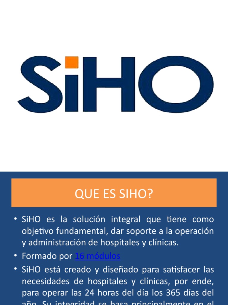 SIHO | PDF | Hospital | Contabilidad