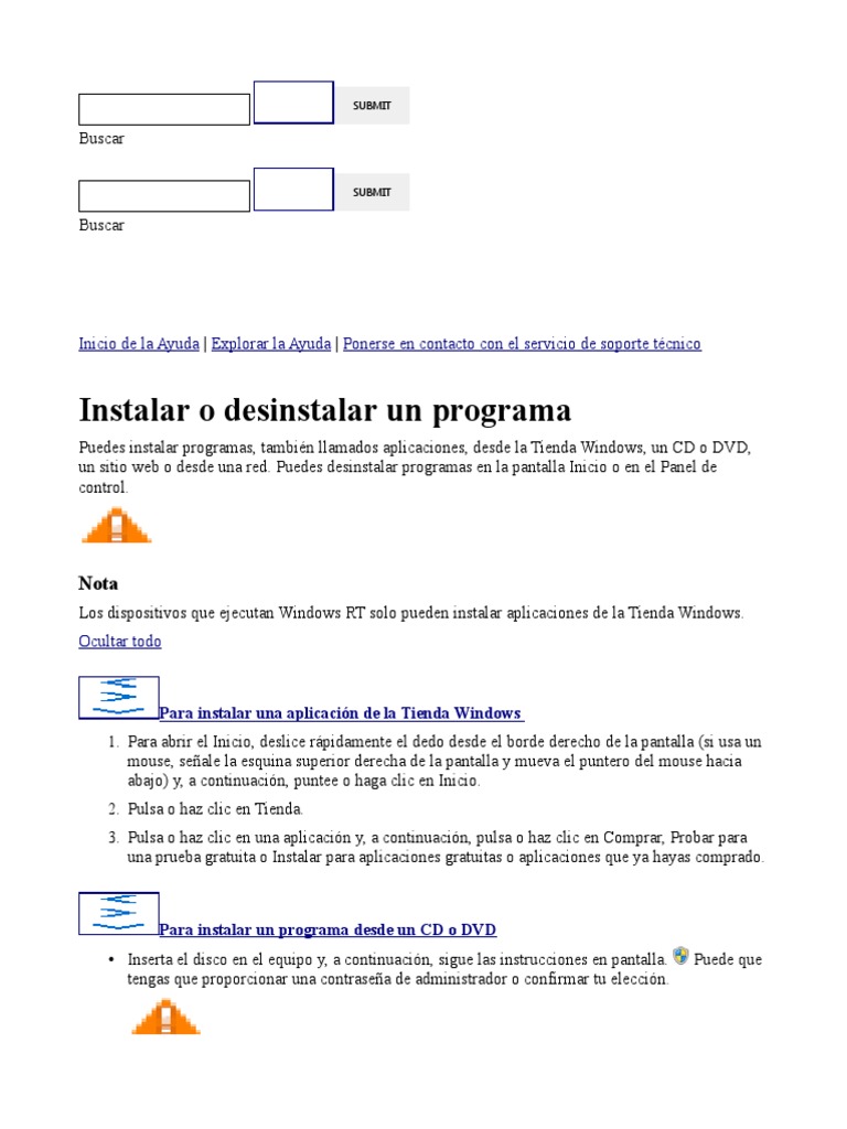 Como Instalar y Desinstalar Un Programa | PDF | Familias de sistemas ...