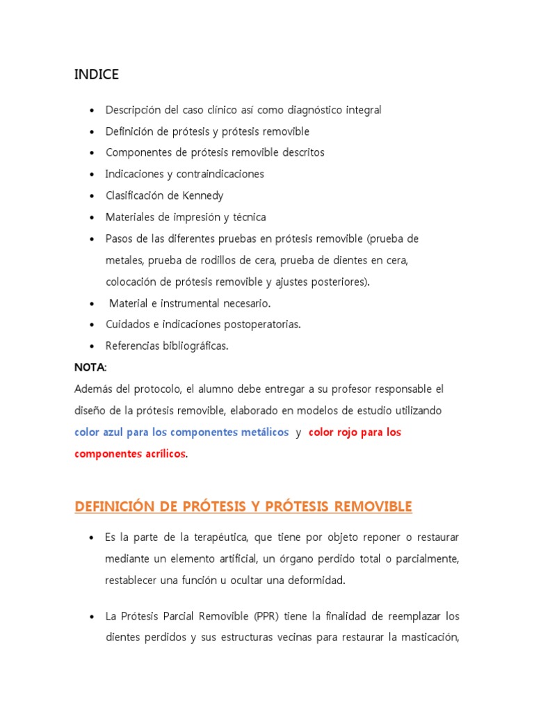 Avance Protocolo PPR1 | PDF | Dentadura postiza | Boca