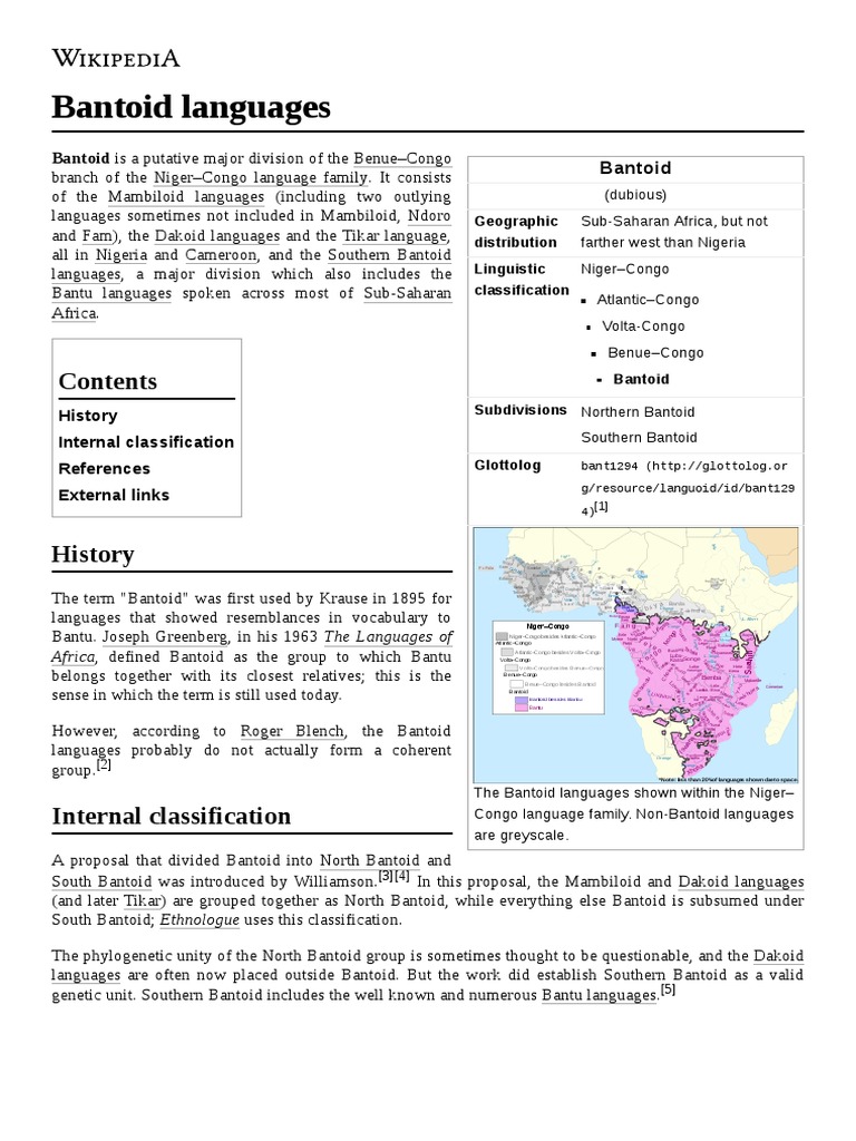 Bantoid Languages PDF | PDF | Languages Of Africa | Semiotics