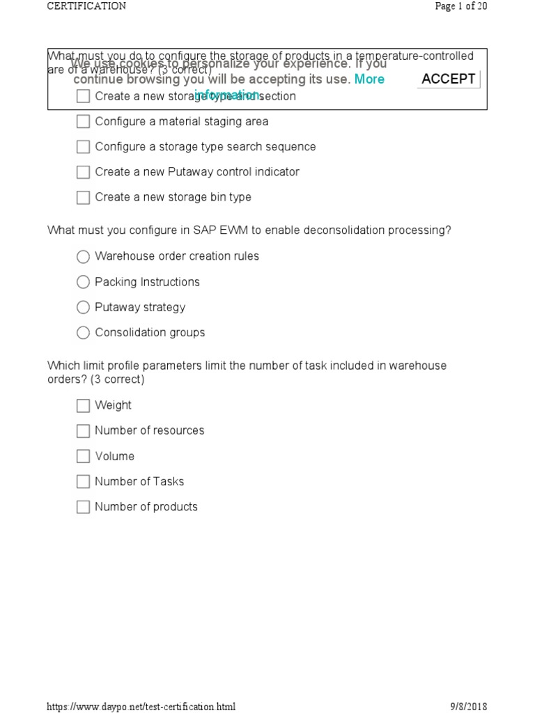 Configuring SAP EWM Storage Processes | PDF | Warehouse | Delivery ...
